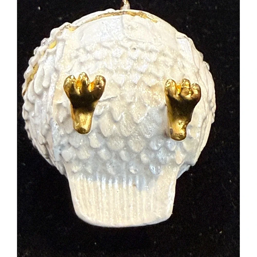 Accents | White Enameled Owl Trinket Box Gold Tone Rhinestone Hinged ...